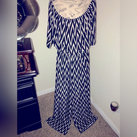 Tacera | Pants & Jumpsuits | 96s 70s Style Wide Leg Offshoulder ...